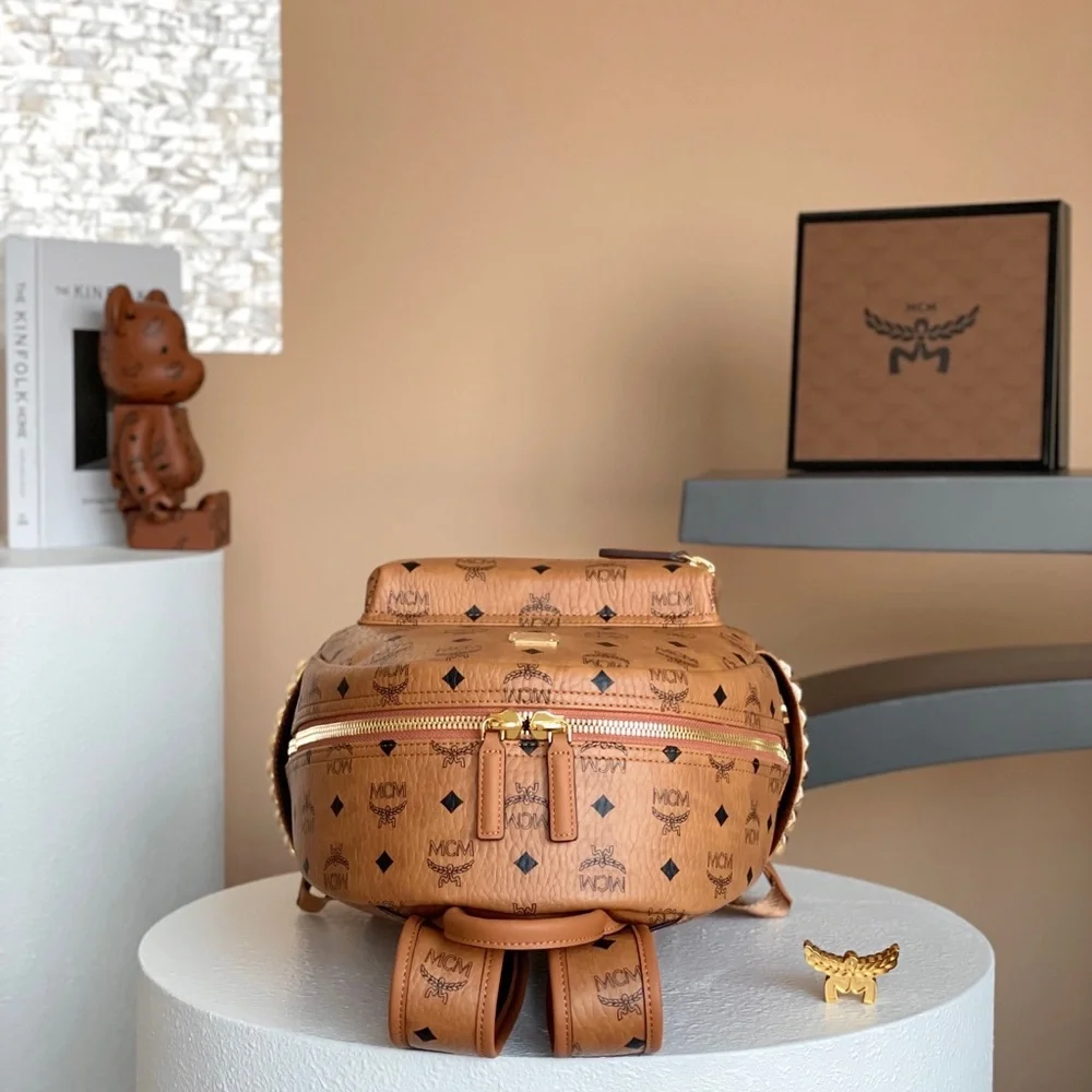 MCM | Bags | Mcm Cognac Visetos Backpack | Poshmark